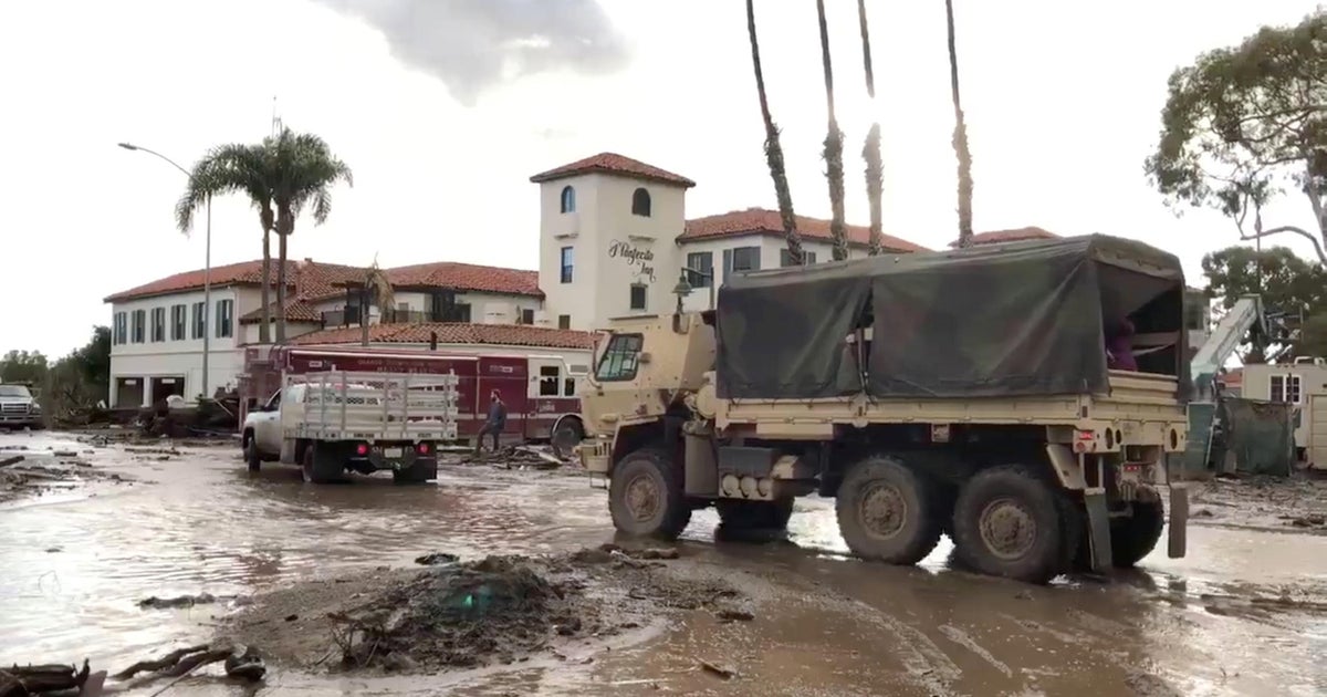 Mudslide brings economic distress to a California enclave - CBS News
