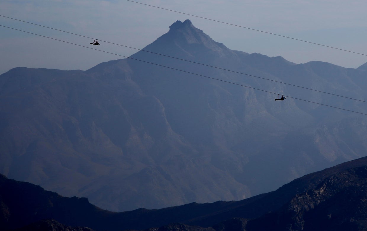 Ras al-Khaimah zip line opens as world's longest in United Arab ...