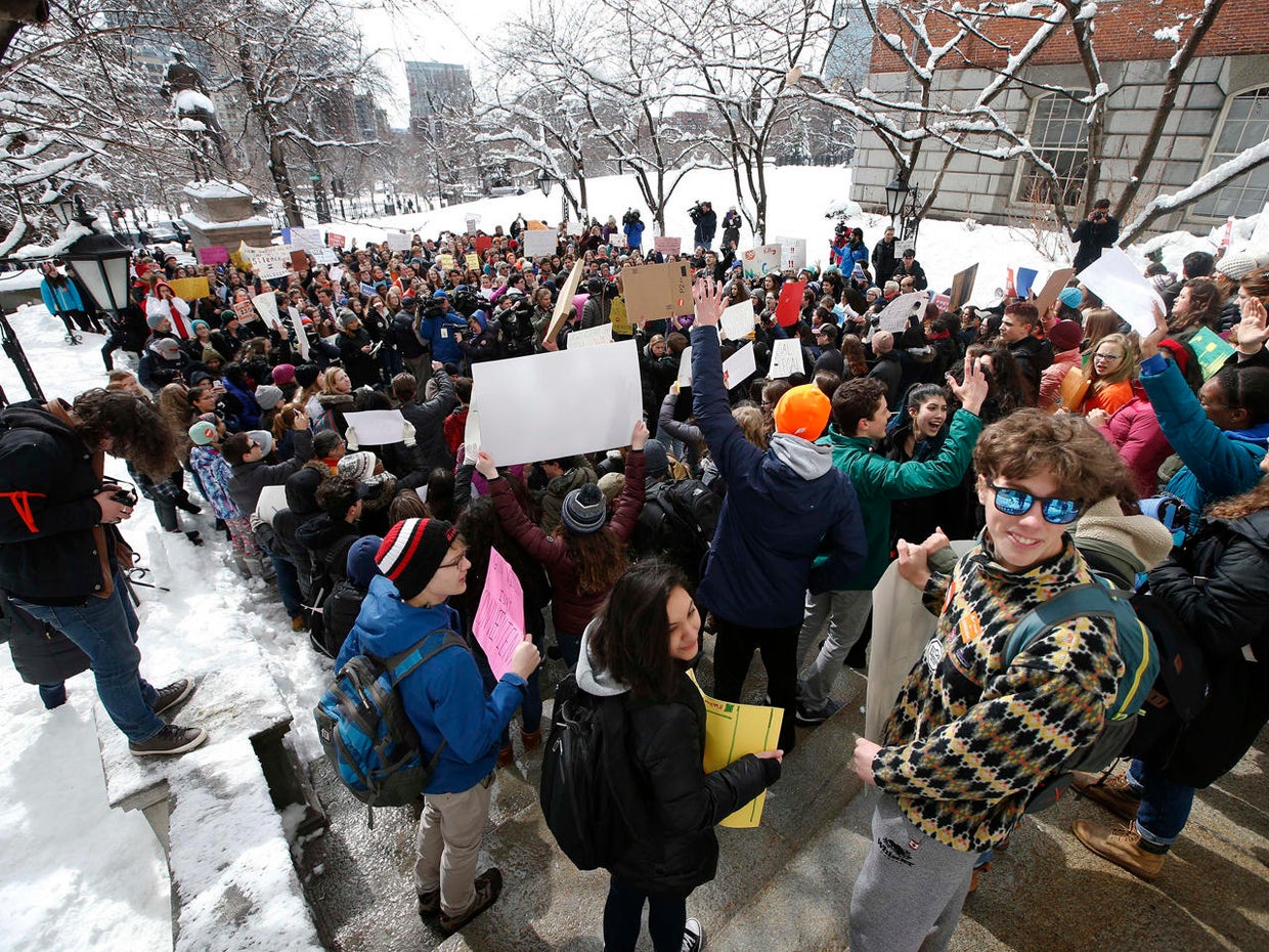 Student walkouts across U.S. protest gun violence