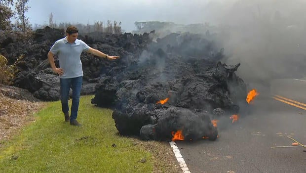 Hawaii Kilauea volcano eruption: Aerial views show slow-moving disaster ...