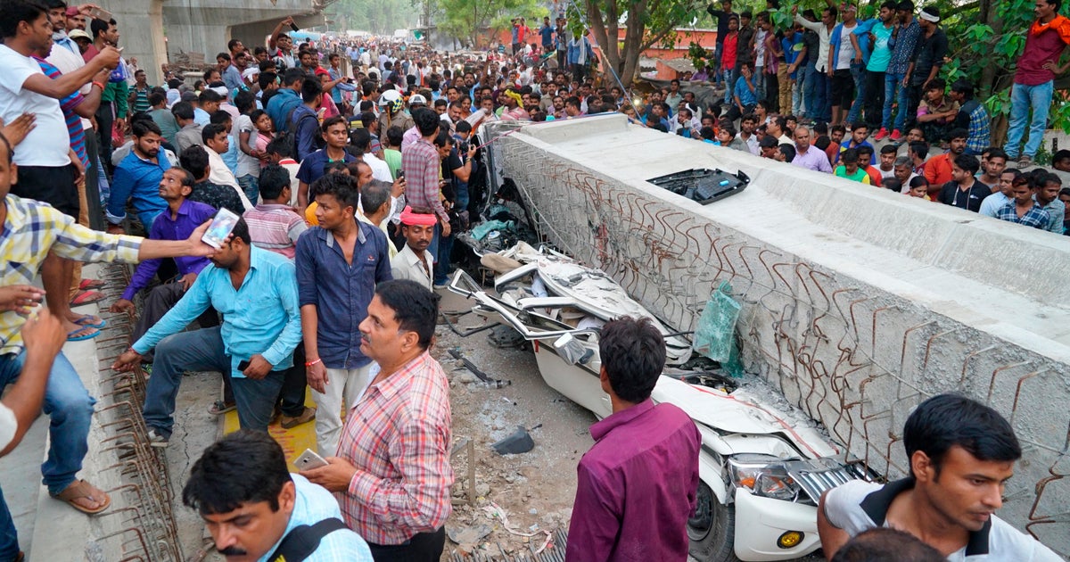 India overpass collapse kills at least 16 - CBS News