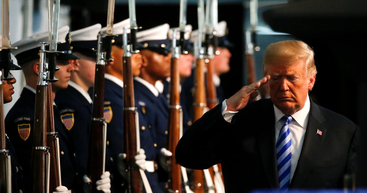 Live: Trump speech at Coast Guard change of command ceremony today ...