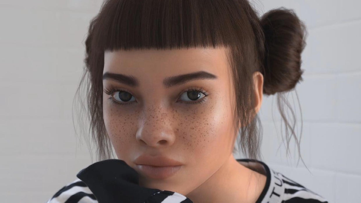 Computer-generated models' social media influence on the rise - CBS News