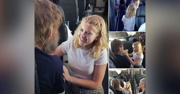 Clara Daly helps blind and deaf man aboard Alaska Airlines flight - CBS ...