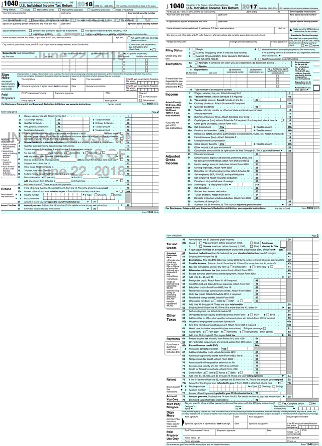 tax return example form