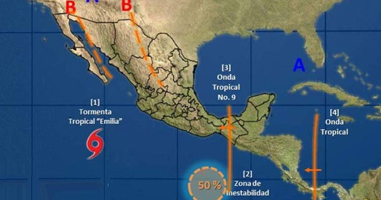 Se forma la tormenta Emily frente a la costa de México - CBS News