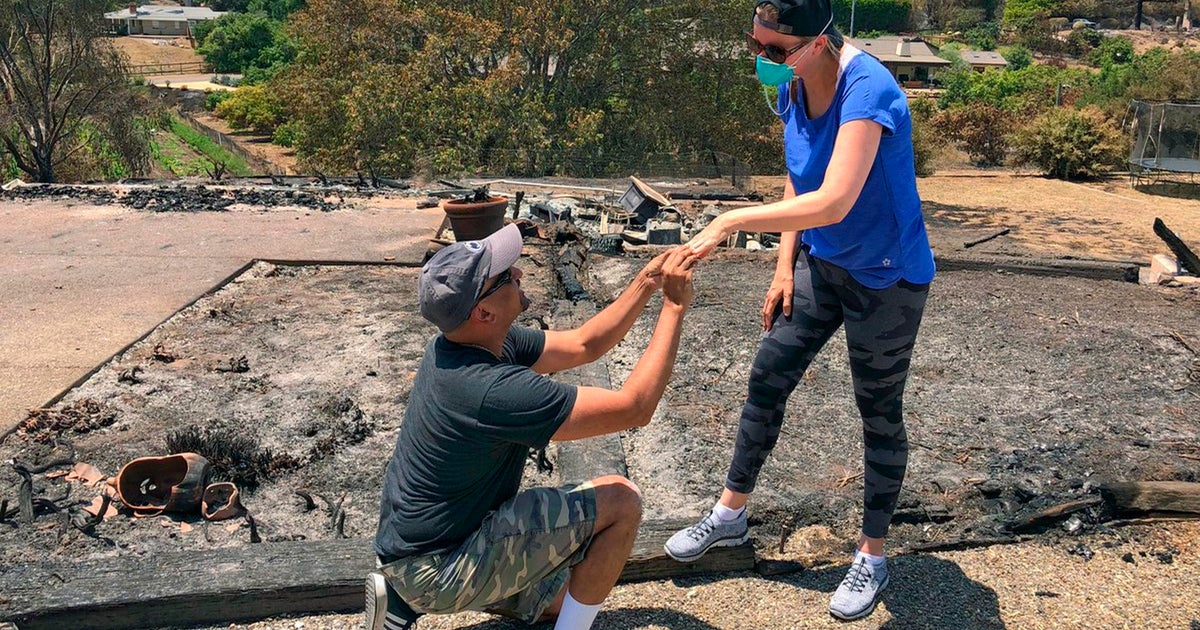 Man finds rings in ashes of home burned by wildfire, proposes again ...