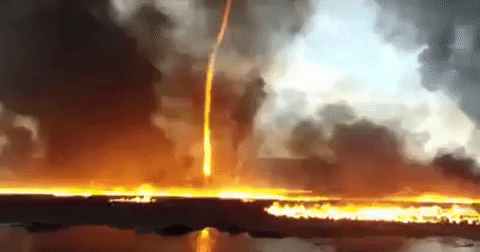 flaming tornado