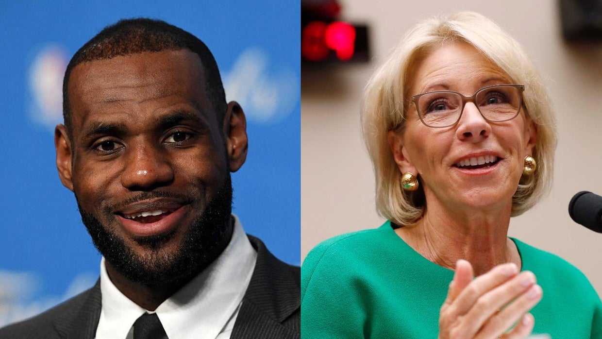 Thousands sign petition calling for LeBron James to replace Betsy DeVos ...