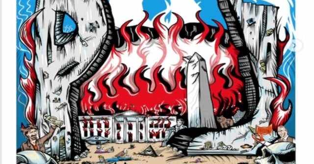 New Pearl Jam poster shows White House in flames - CBS News