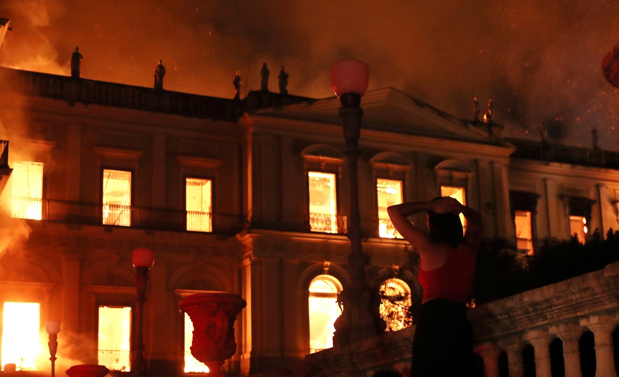 National Museum fire today: Massive blaze engulfs 200-year-old museum ...