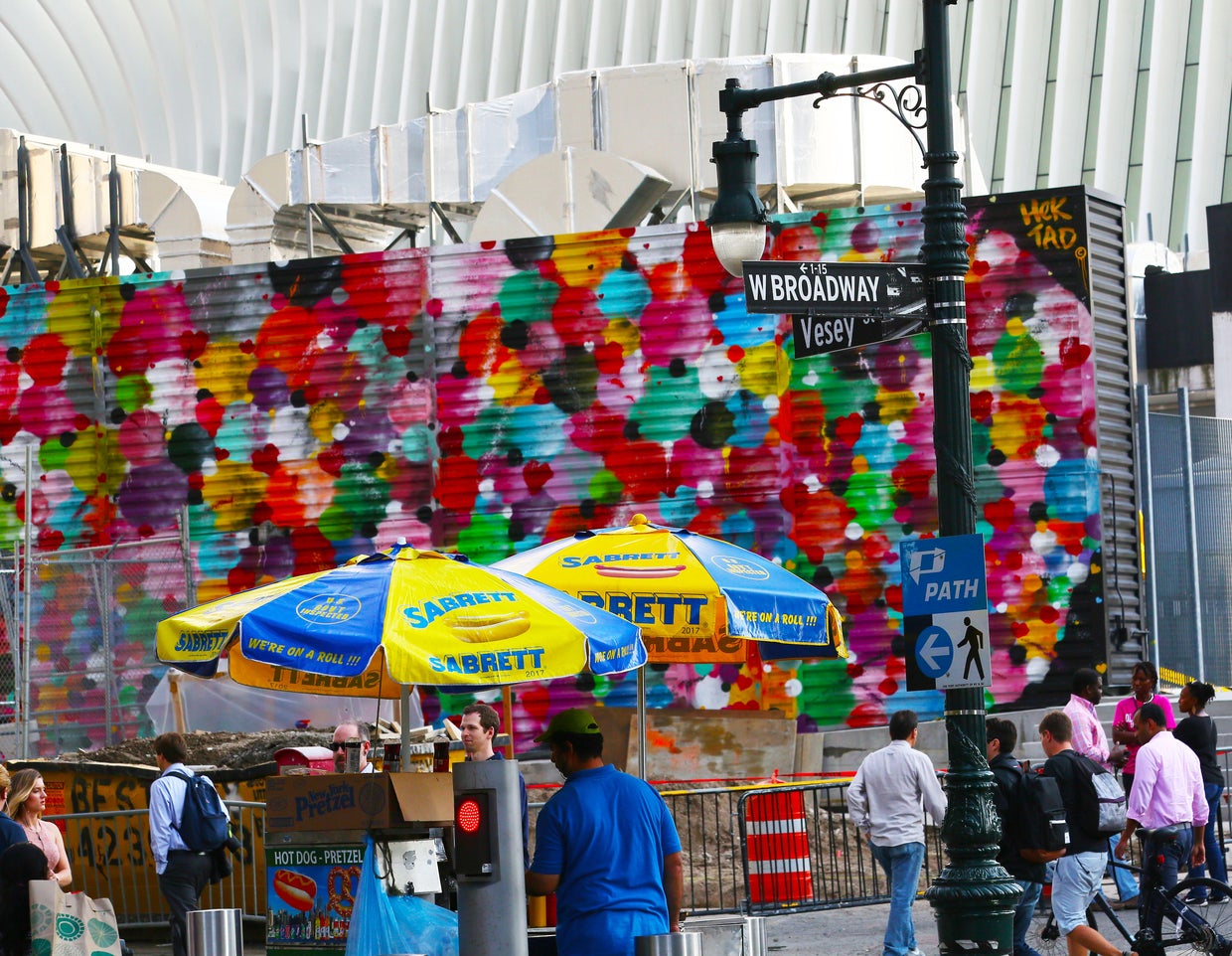 Graffiti rises at the World Trade Center site