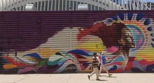 Graffiti rises at the World Trade Center site