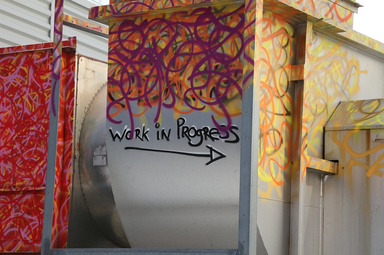 Graffiti rises at the World Trade Center site