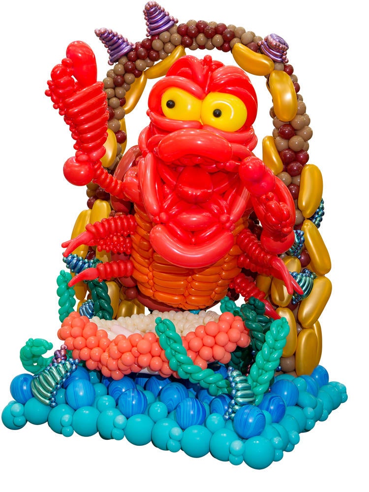 Art made of balloons