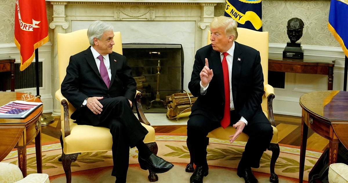 Trump meets with Chile's President Sebastian Pinera at White House ...