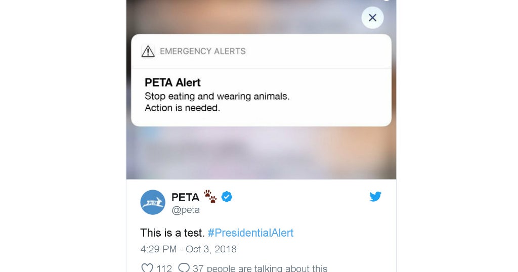 'Stop Eating And Wearing Animals': PETA Issues Their Own 'Presidential ...