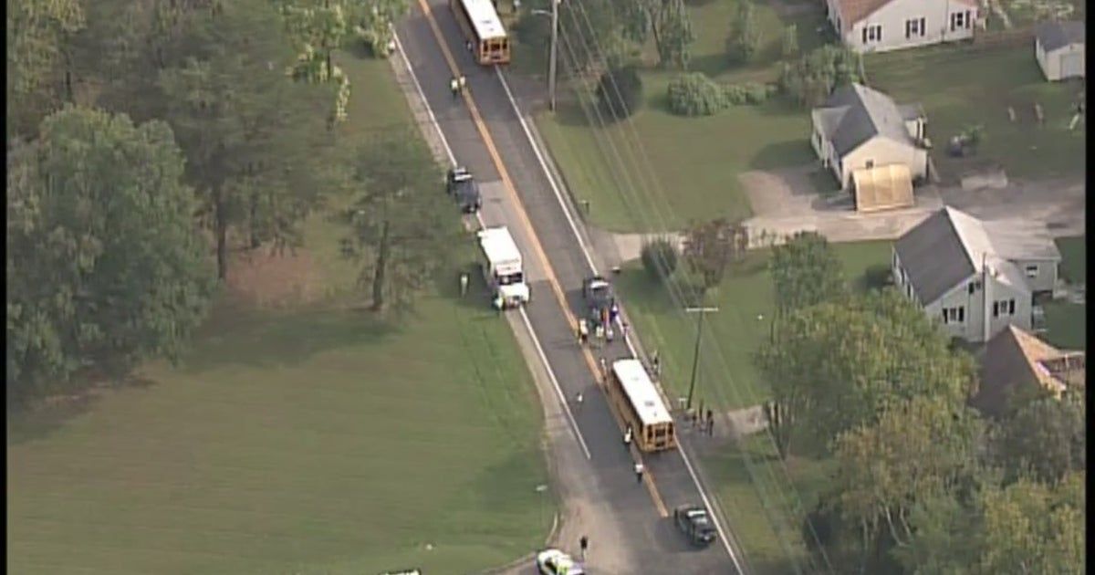 Two School Buses Involved In Crash In Anne Arundel County - CBS Baltimore