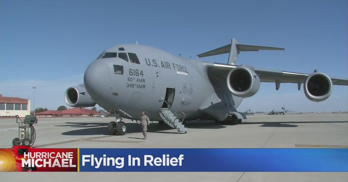 Travis Air Force Base Flying In Relief For Hurricane Michael Victims ...