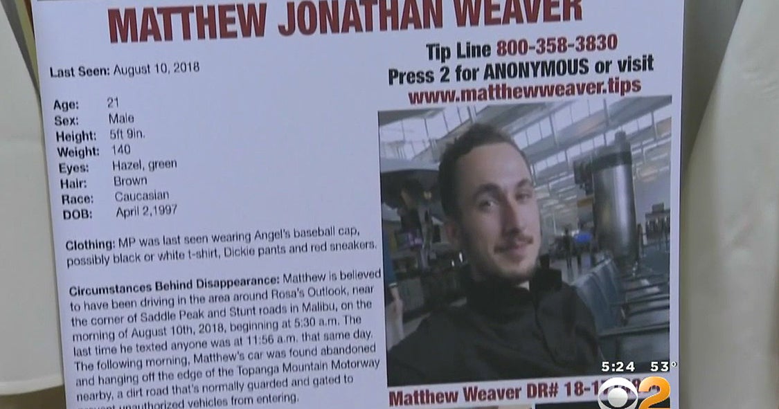 Family Offers $50K Reward To Find Man Who Went Missing In Malibu Canyon ...