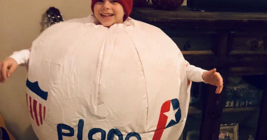 Plano Water Tower Costume Still Netting Goodies For Rockwall Kid - CBS ...