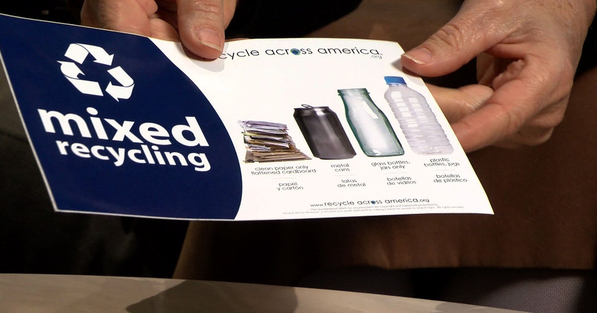 Recycle Across America Labels Help Simplify, Increase Recycling - CBS ...