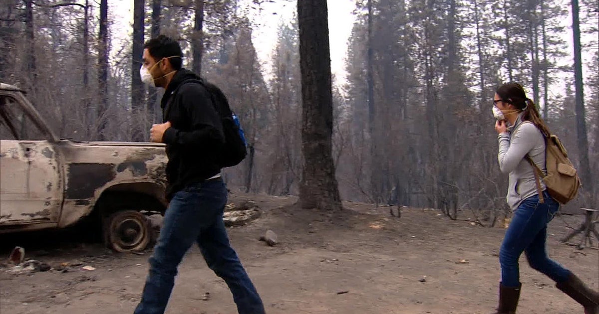 California wild fire: Woman searches for father who went missing during ...