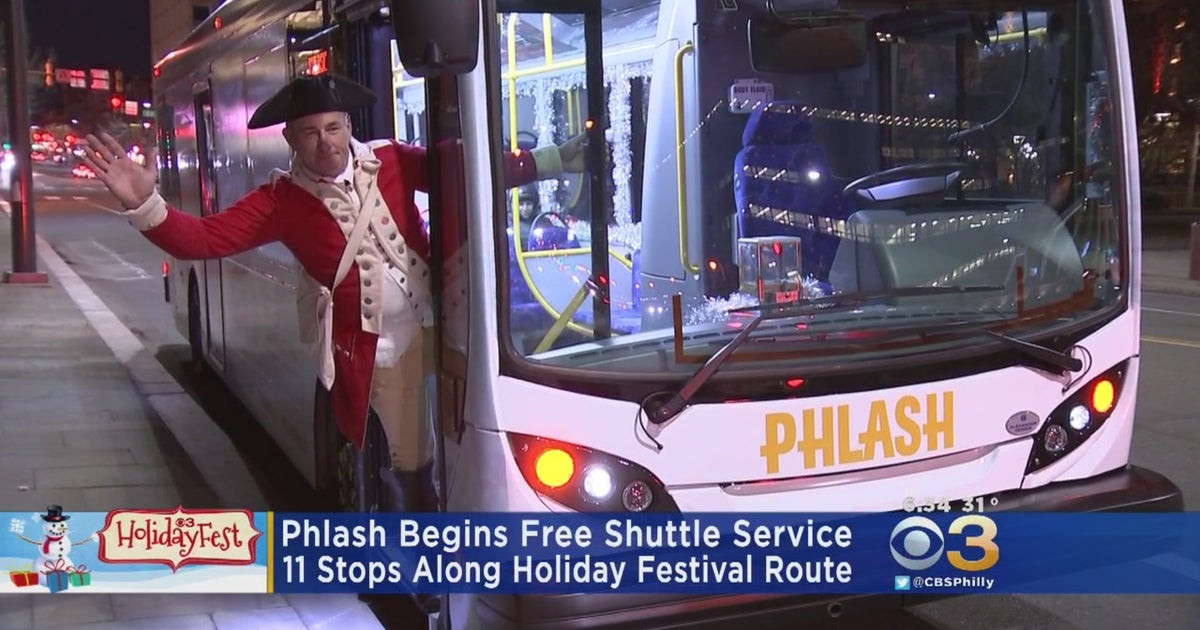 Philly PHLASH Offers Free Shuttle Service For Holiday Season - CBS ...