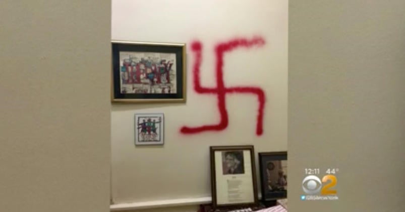 Anti-Semitic graffiti found in Columbia University professor's office - CBS News