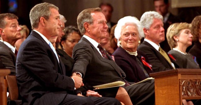 Bush father and son share moment in one of America's darkest hours ...