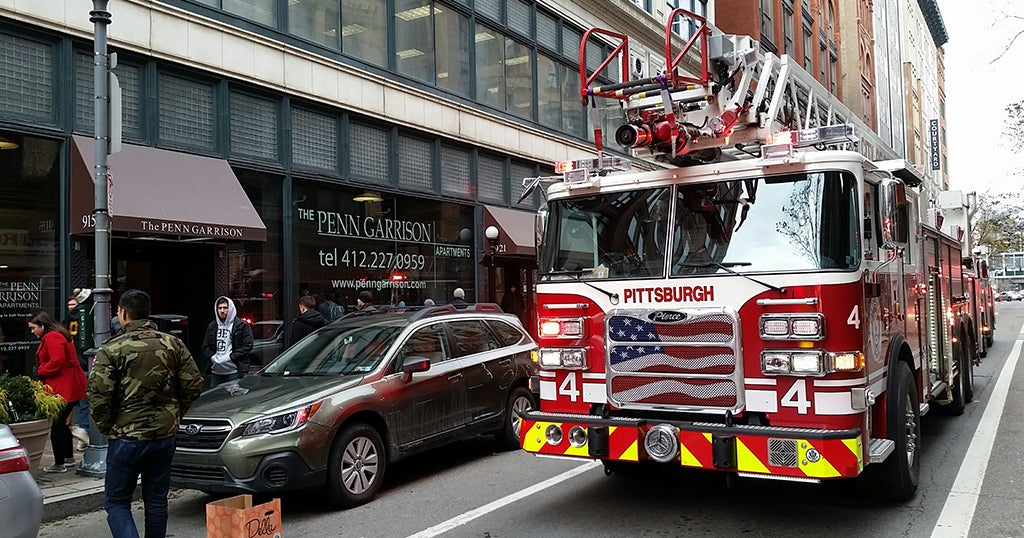 Fire Breaks Out At Downtown Pittsburgh Apartment Building - CBS Pittsburgh