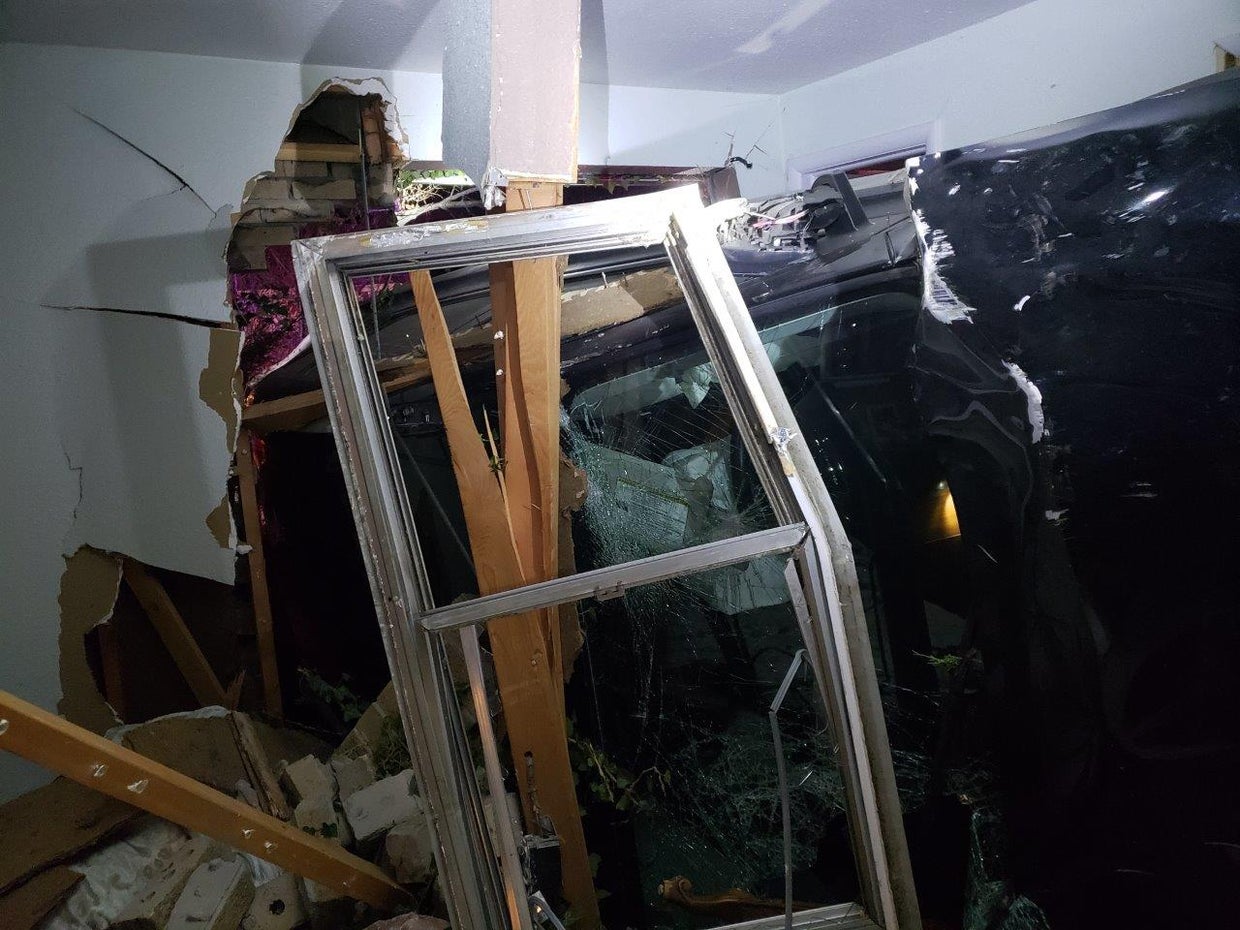 Car Flies Into Home Narrowly Missing Sleeping Woman Inside - CBS Colorado