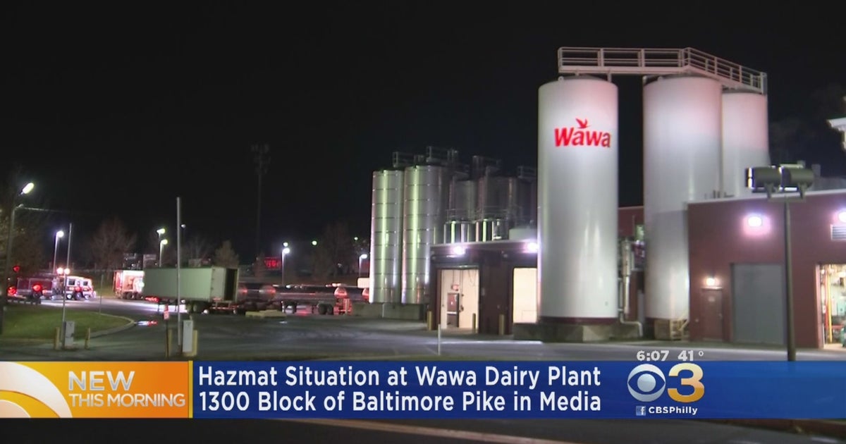 Wawa Dairy Plant Evacuated Due To Hazmat Situation In Media - CBS ...