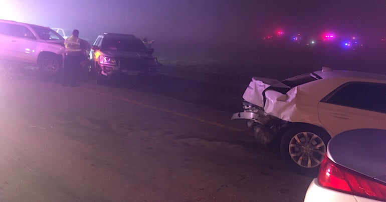 Texas Highway Reopens After Multi-Car Pileup In Dense Fog - CBS Texas