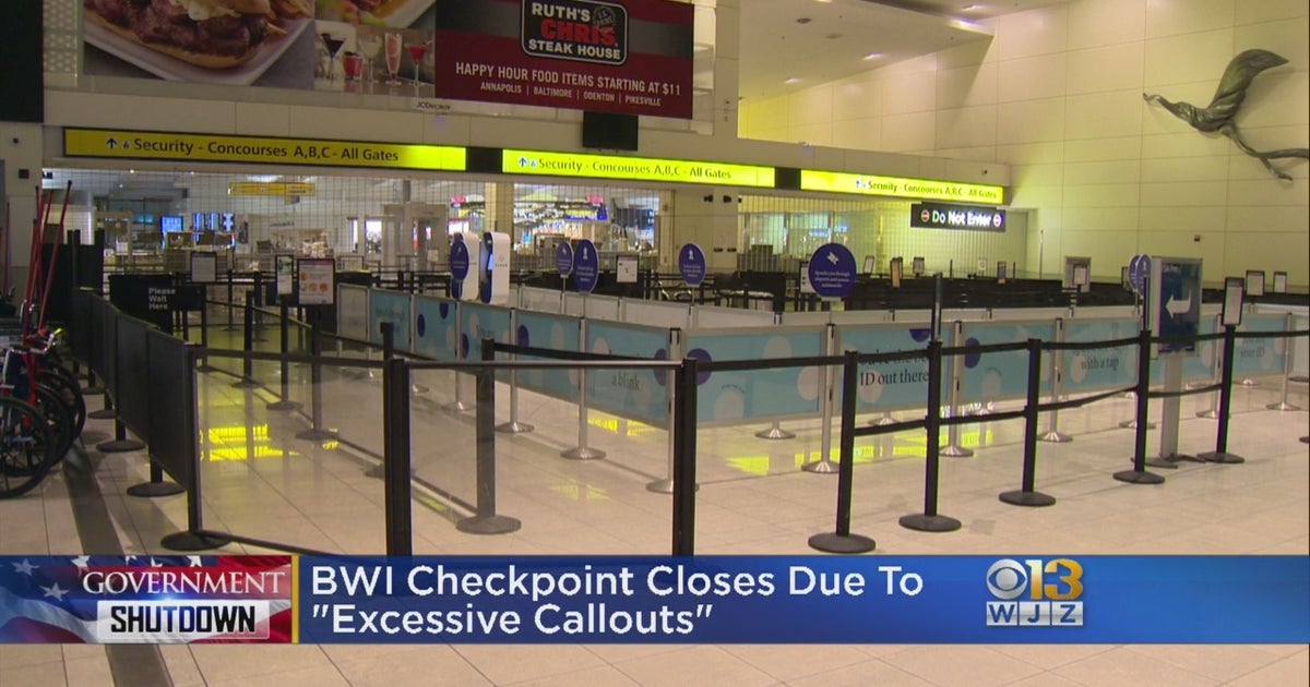 BWI Checkpoint Closes Due To "Excessive Callouts" - CBS Baltimore