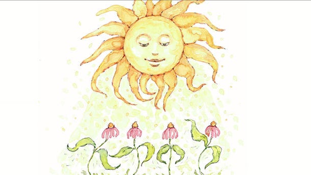 Here comes the sun! "Sunday Morning" sun art