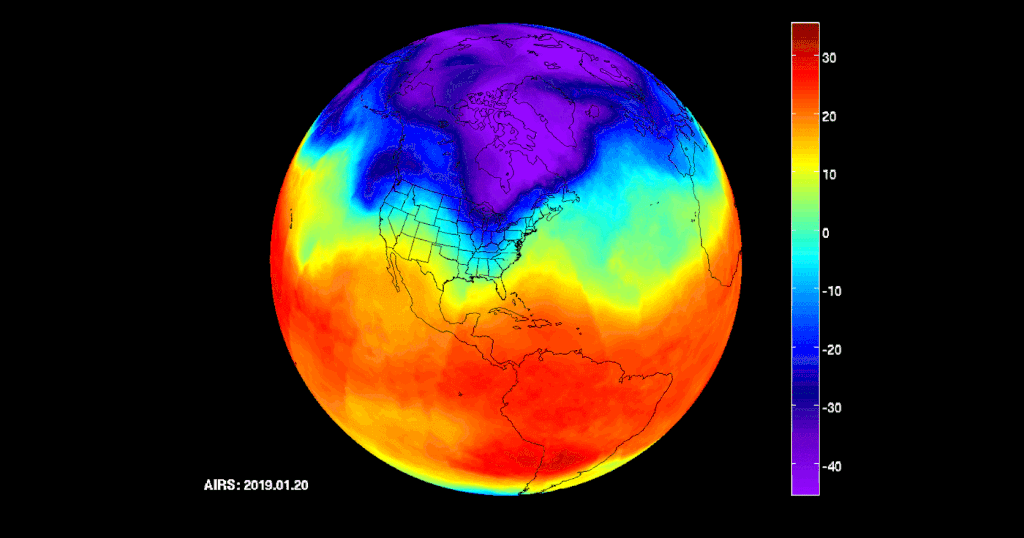 NASA Releases Polar Vortex Thermal Animation - CBS Minnesota