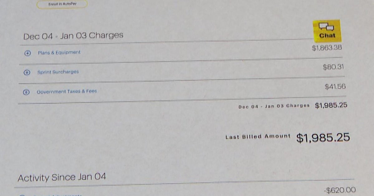 Sticker Shock: Sprint Sends $1,900 Phone Bill After Canceling Shoddy ...