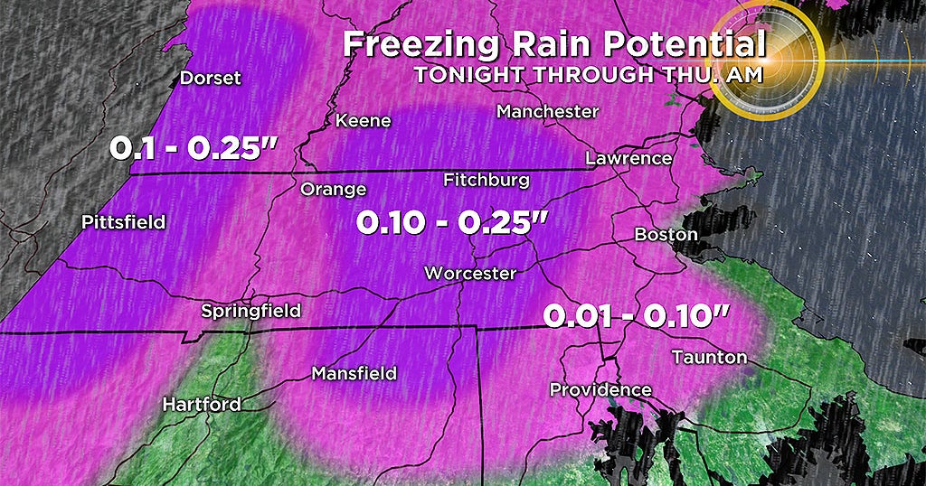 Freezing Rain To Impact Travel Wednesday Night, Thursday Morning - CBS ...