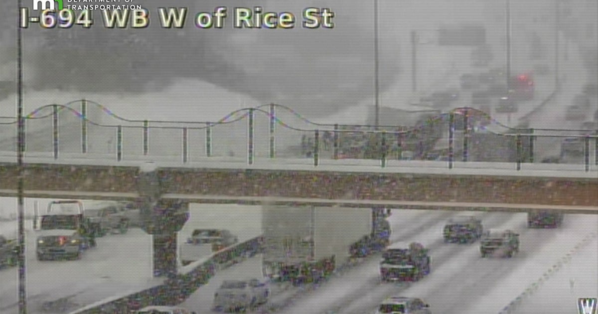 17-Car Crash Closes I-694 - CBS Minnesota