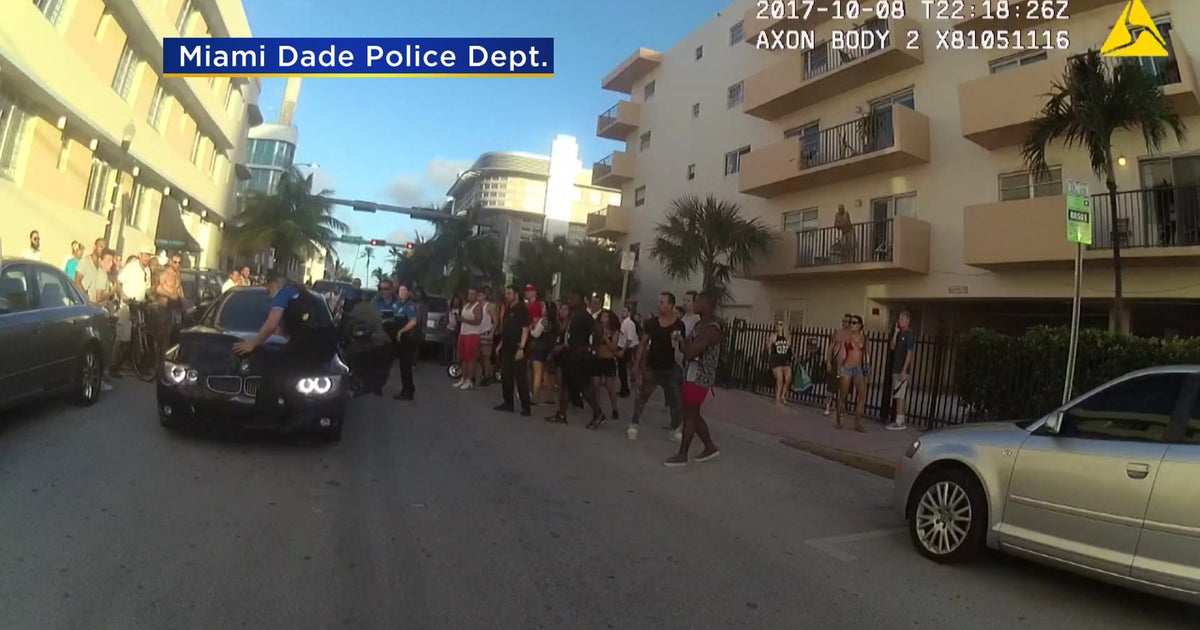 Dramatic Body Cam Footage Shows Miami Beach Police Officer Hit By Car