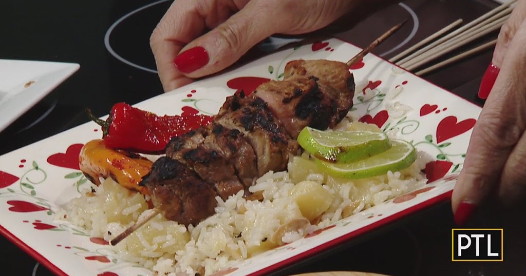 Cooking With Rania: Pork Kebabs And Baked Pineapple Rice - CBS Pittsburgh