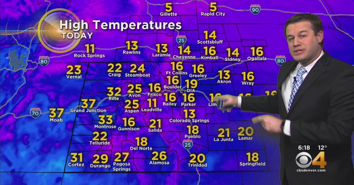 Denver Weather: Cold Settles In; No Big Warmup Until March! - CBS Colorado