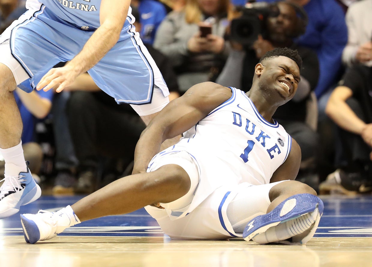 Zion Williamson shoe explodes: Duke's Zion Williamson thanks Nike for ...