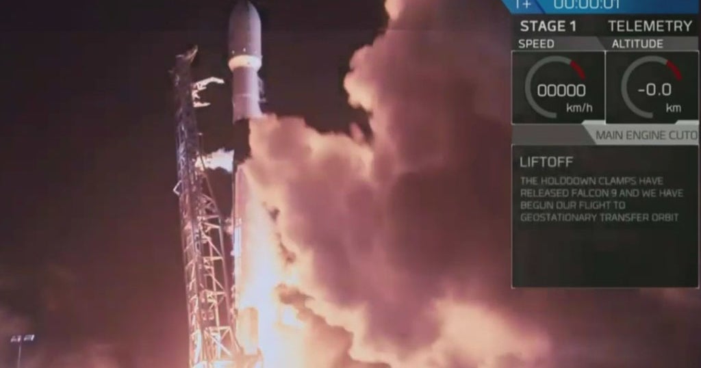 Spacex Launches Israels Lunar Lander Cbs Miami