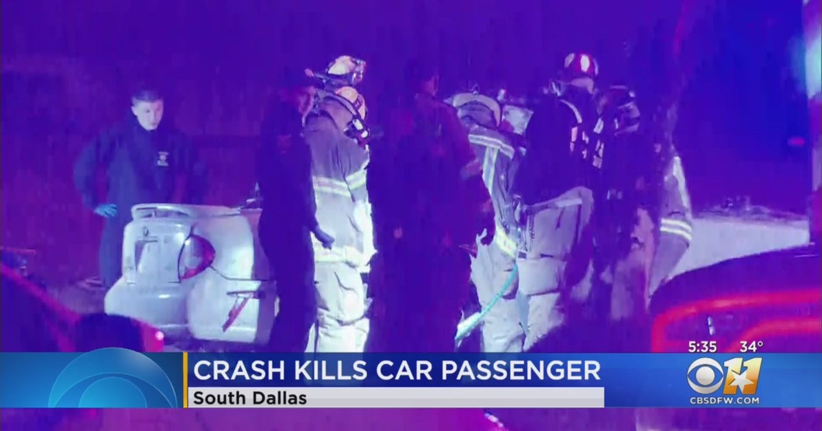 1 Dead, 3 Injured In Car Crash In Dallas - CBS Texas