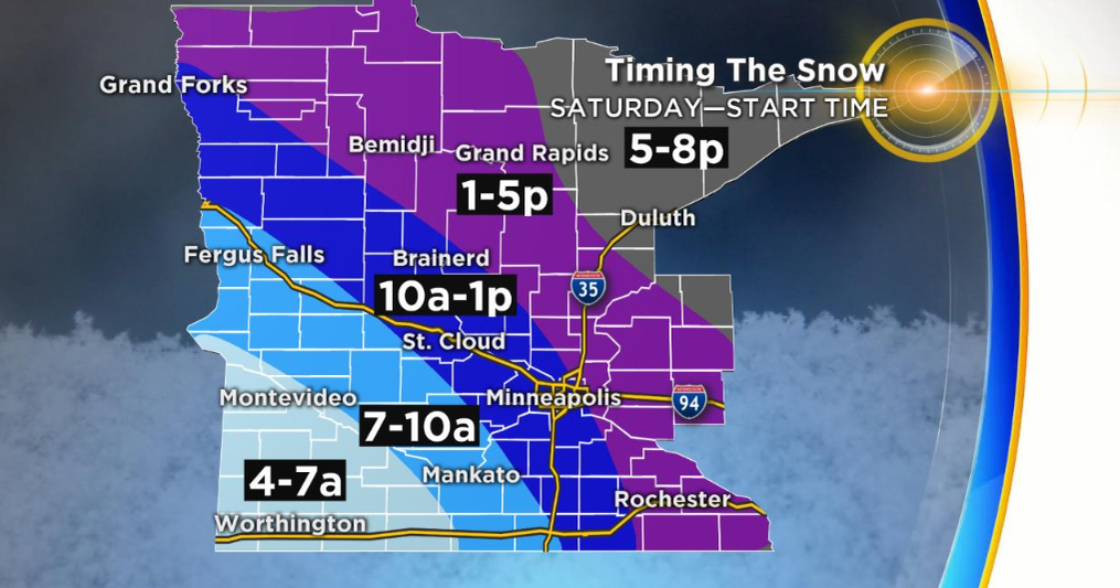 Minnesota Weather: Weekend Snowstorm To Dump At Least 6 Inches On Twin ...