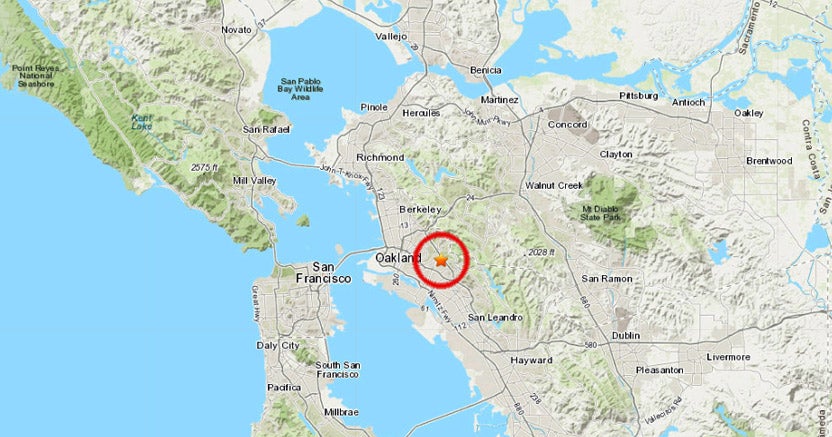 Small Earthquake Rumbles Oakland Hills - CBS San Francisco