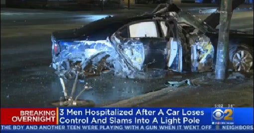 3 Hospitalized After Car Loses Control, Slams Into Pole In Wrightwood ...