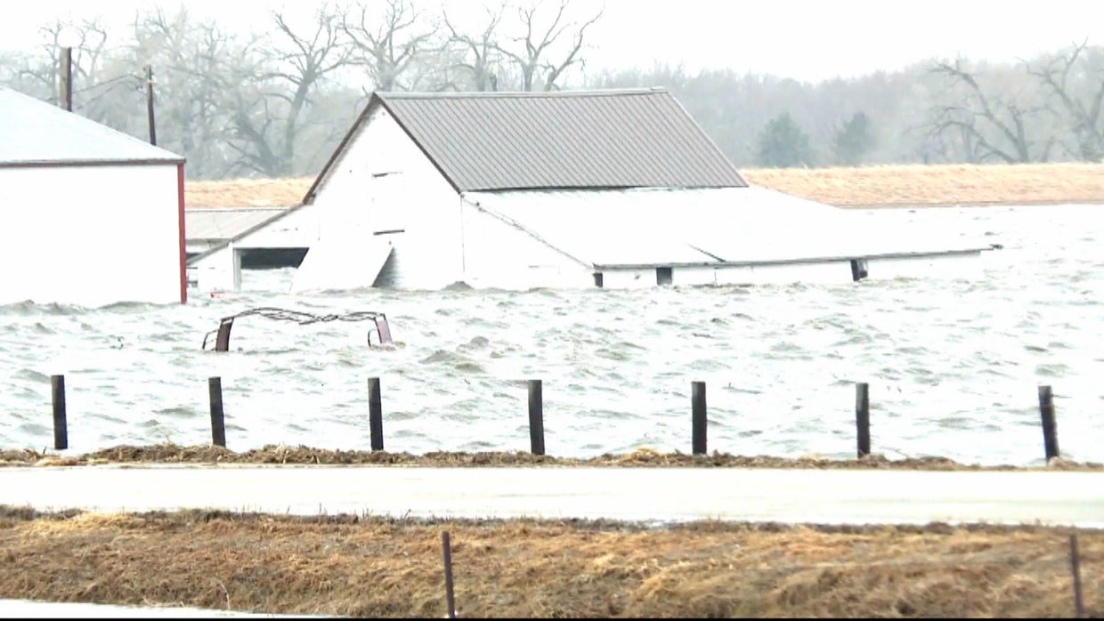 Bomb Cyclone Causes Record Flooding In Nebraska - CBS Colorado